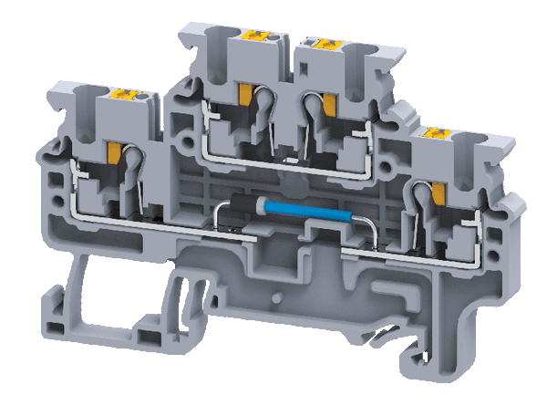 Connectwell 4 sq.mm Terminal Blocks with diode circuit - D3 configurat ...